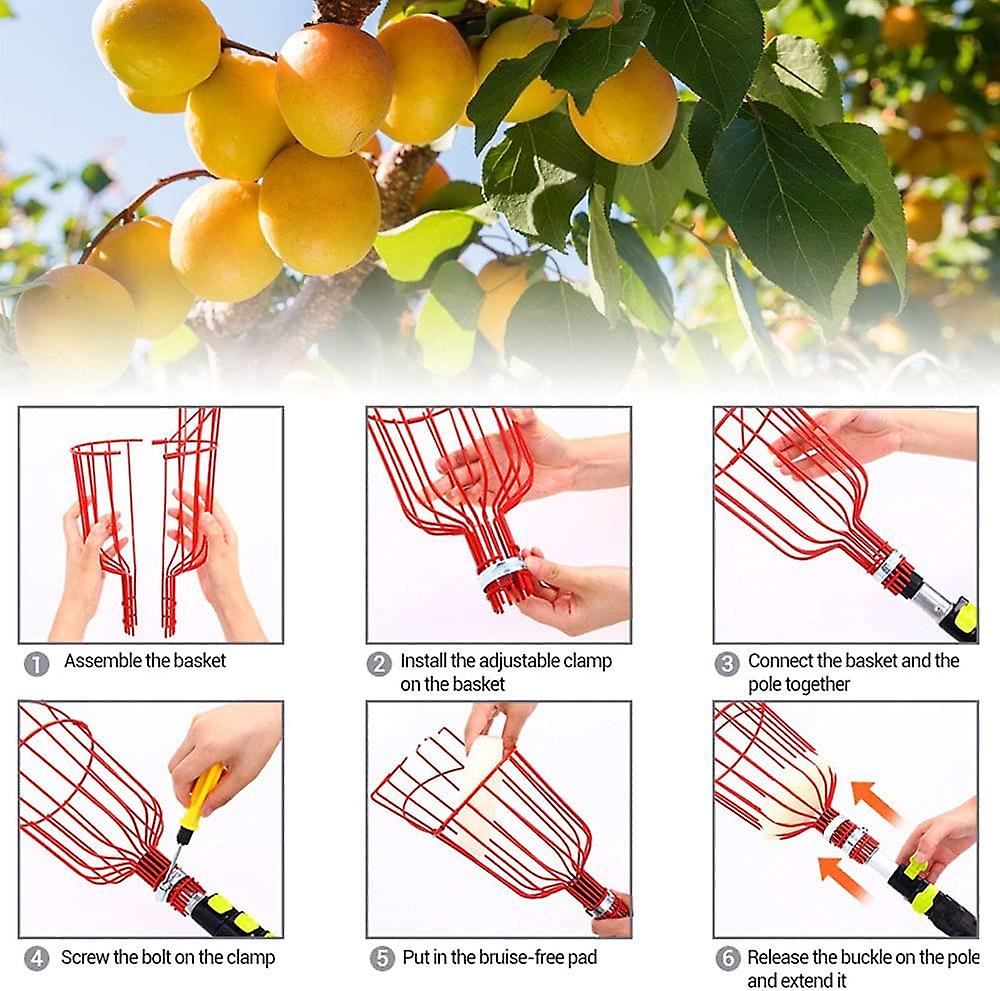 Metal Fruit Picker with Claw, Metal Fruit Picking Tool, Gardening Tools ...