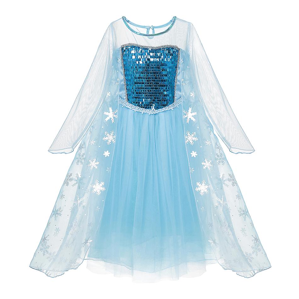 Disney Frozen Children Elsa Anna Costume For Kids Girls 4 8 10 Y ...