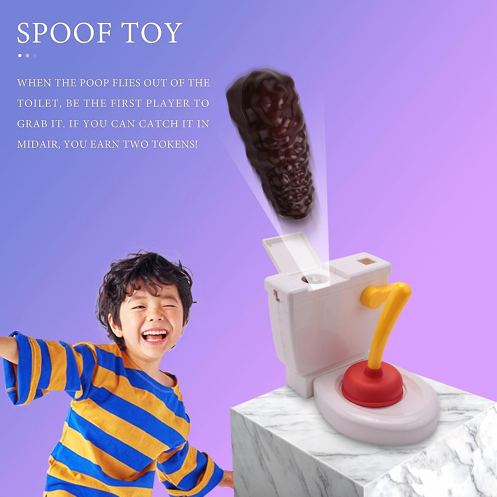 Pooping Toilet Spoof Poop Shoots Toys Funny Poop Toilet Plunger Toy ...
