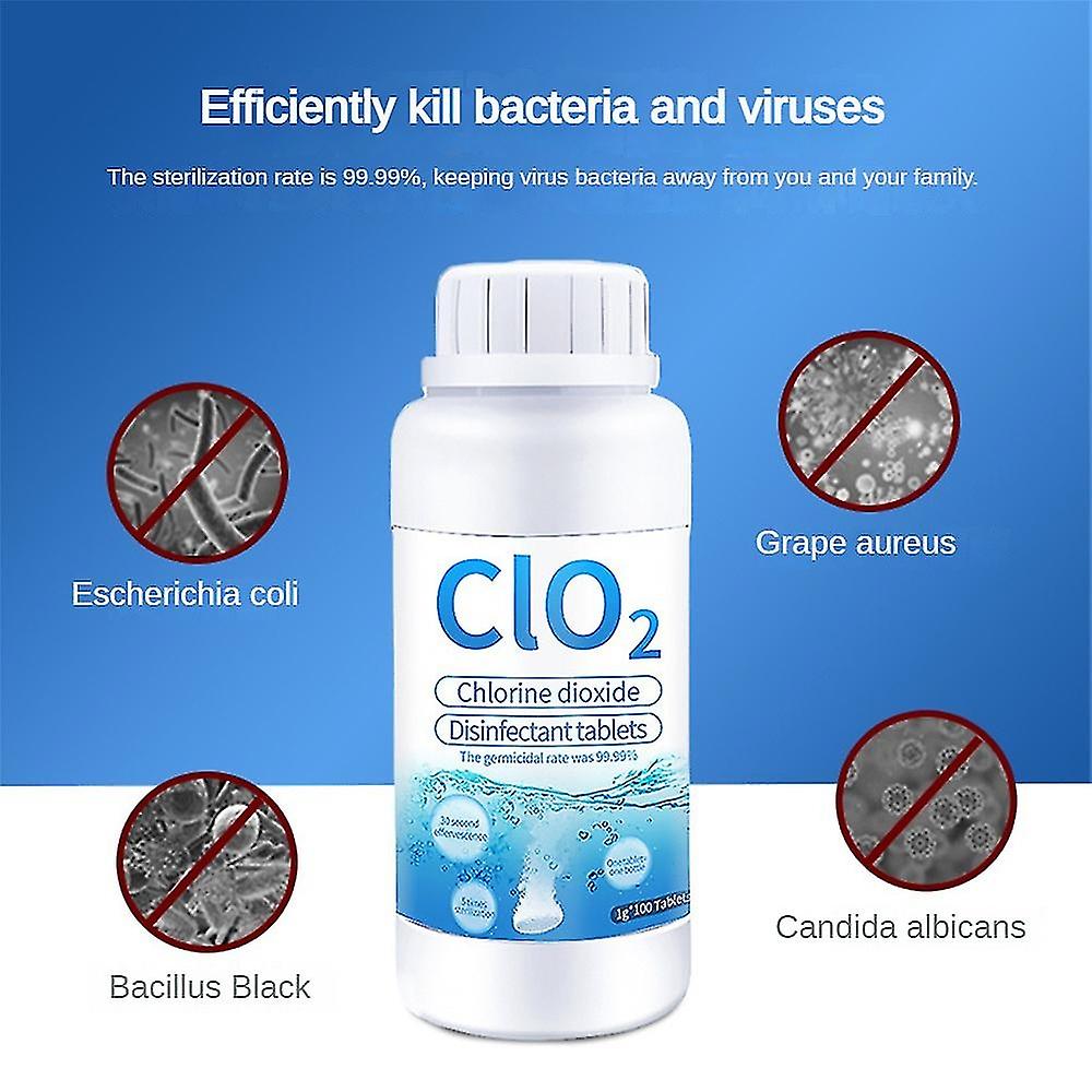 200pcs Food Grade Chlorine Dioxide Effervescent Tablet Clo2 Anti ...