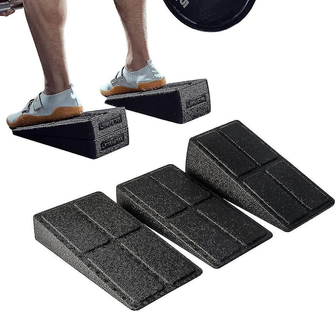 Squat Wedge Block Adjustable Non-slip Squat Ramp Deadlift Wedge Calf ...