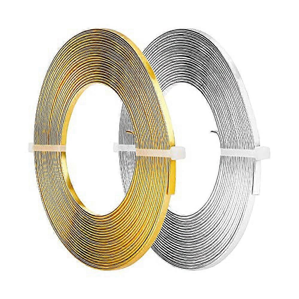 32 Feet 5mm Wide Flat Jewelry Craft Wire 18 Gauge Aluminum Wire for ...