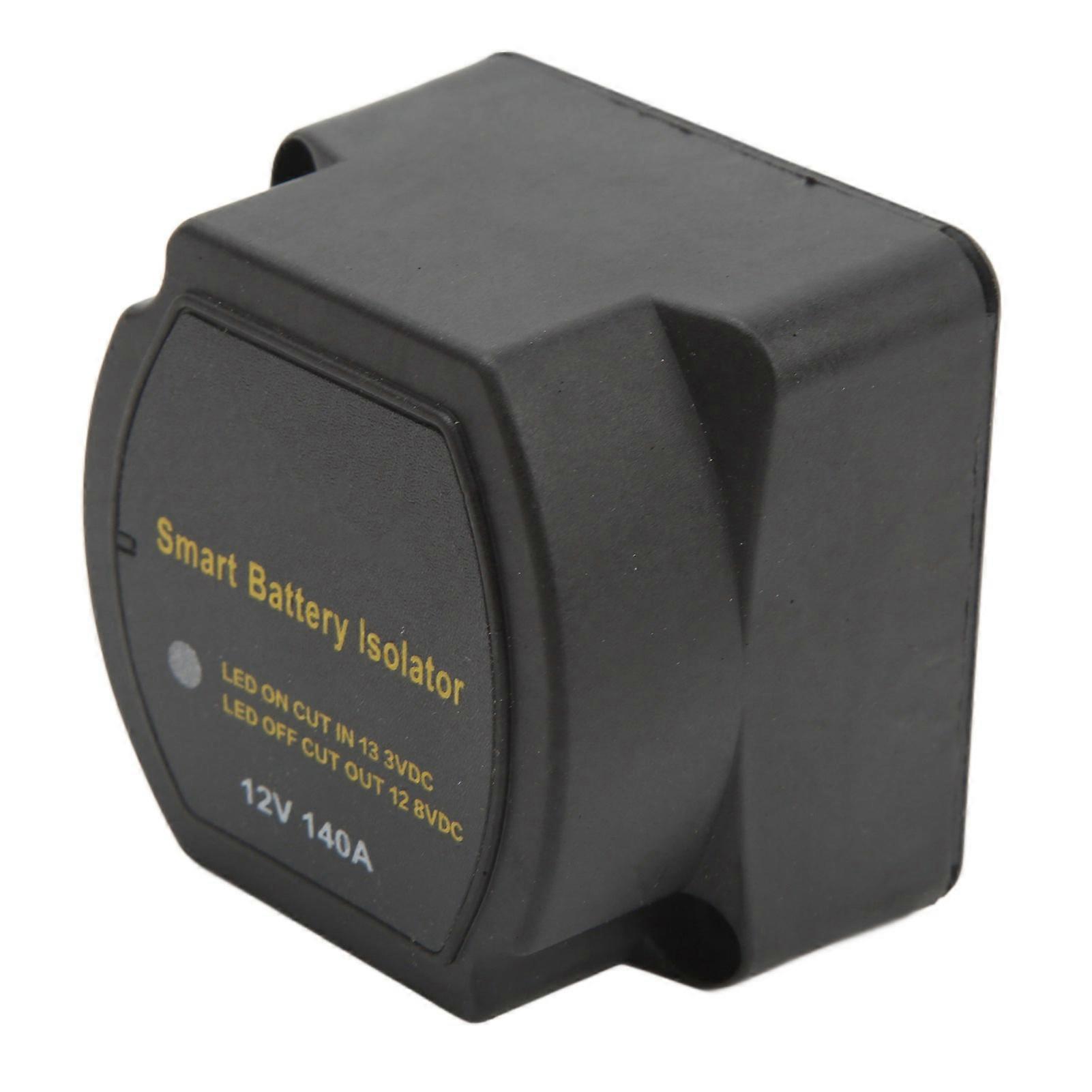 Dual Battery Isolator Kit 140 AMP 12V High Low Voltage Protection ...