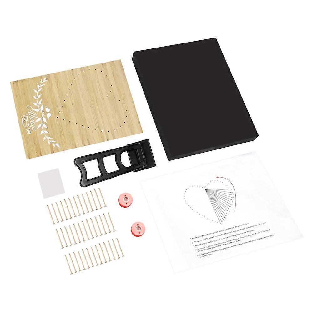 DIY Nail String Art Kit 3D Drawing Nails Winding Lines Painting Home ...