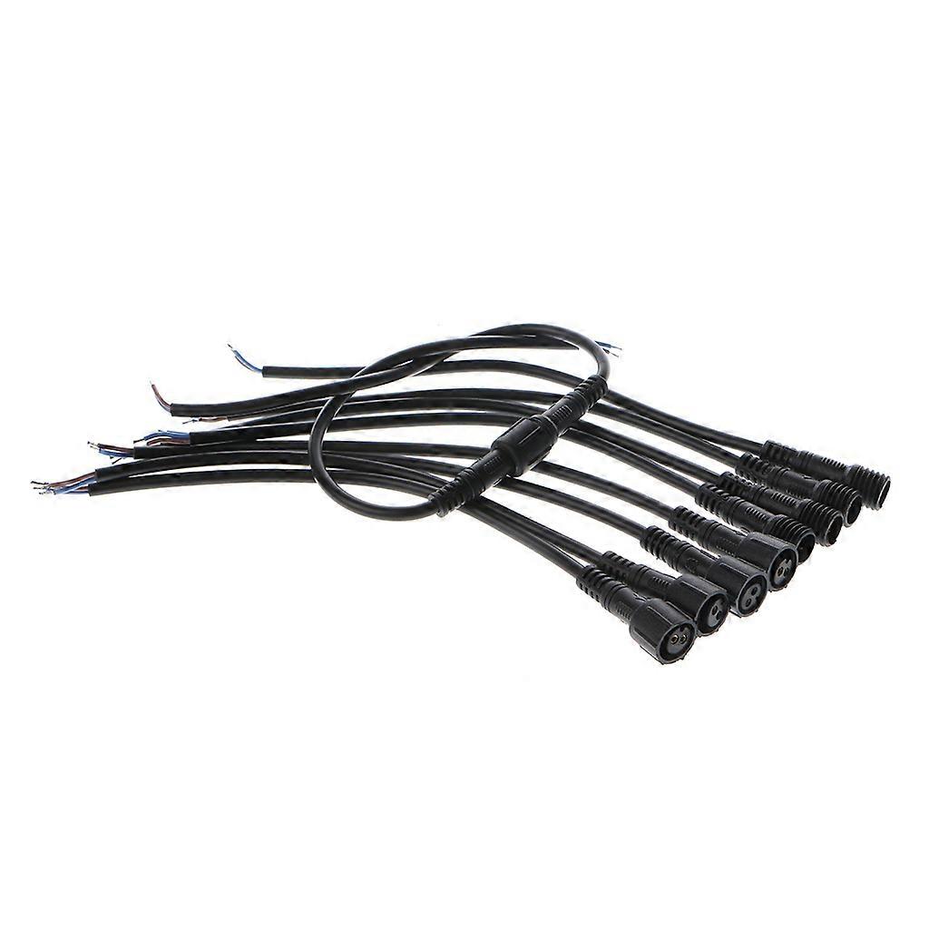 5 Pairs 2 Pin Male to Female Connector Waterproof Cable For Single ...