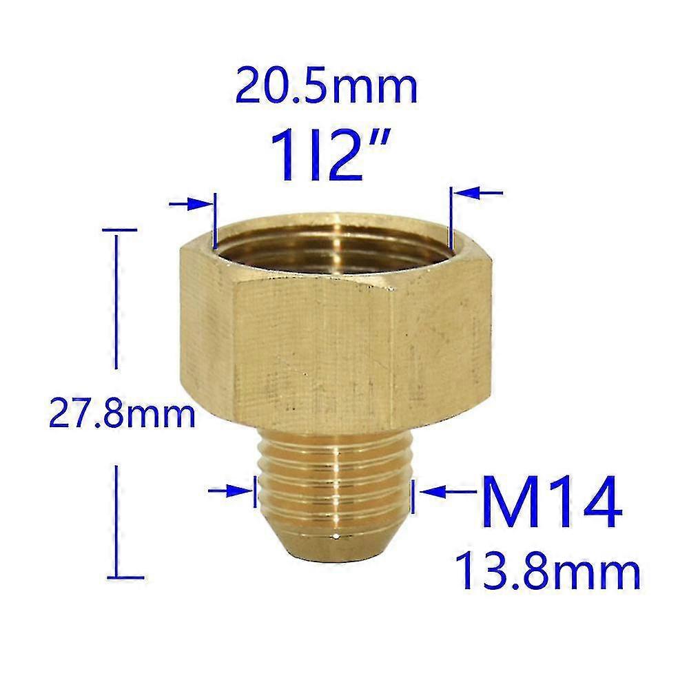 Brass 1/2" To M22 M24 M14 M20 Thread Connector Garden Household Faucet ...