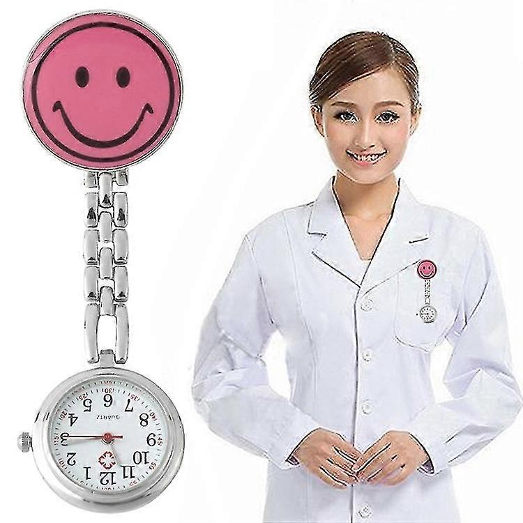 Cute Yellow Smiley Face Style Nurse Quartz Watch with Clip | Fruugo UK