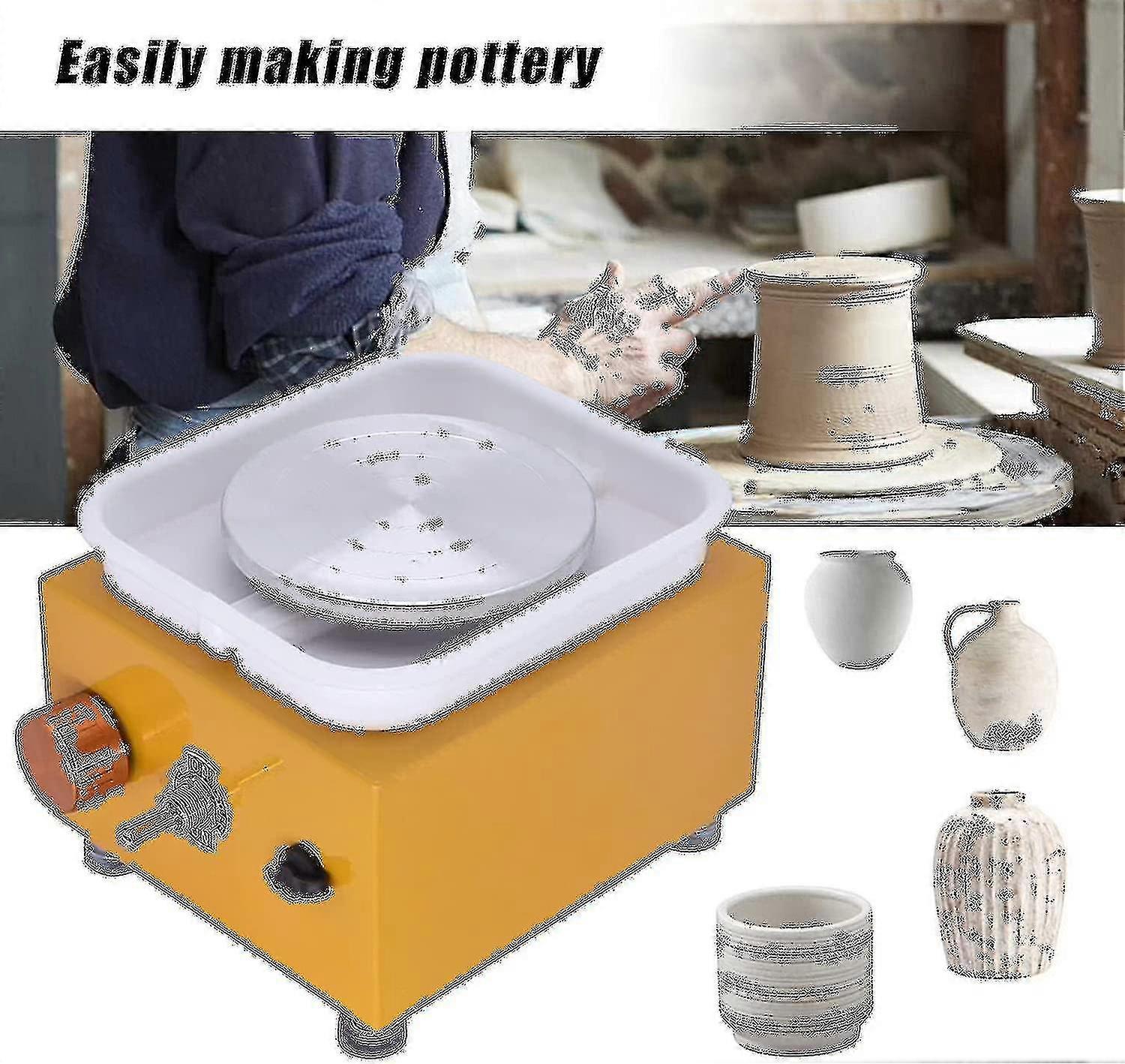 Mini Pottery Wheel, Electric Pottery Machine 2000rpm Ceramic Wheel ...