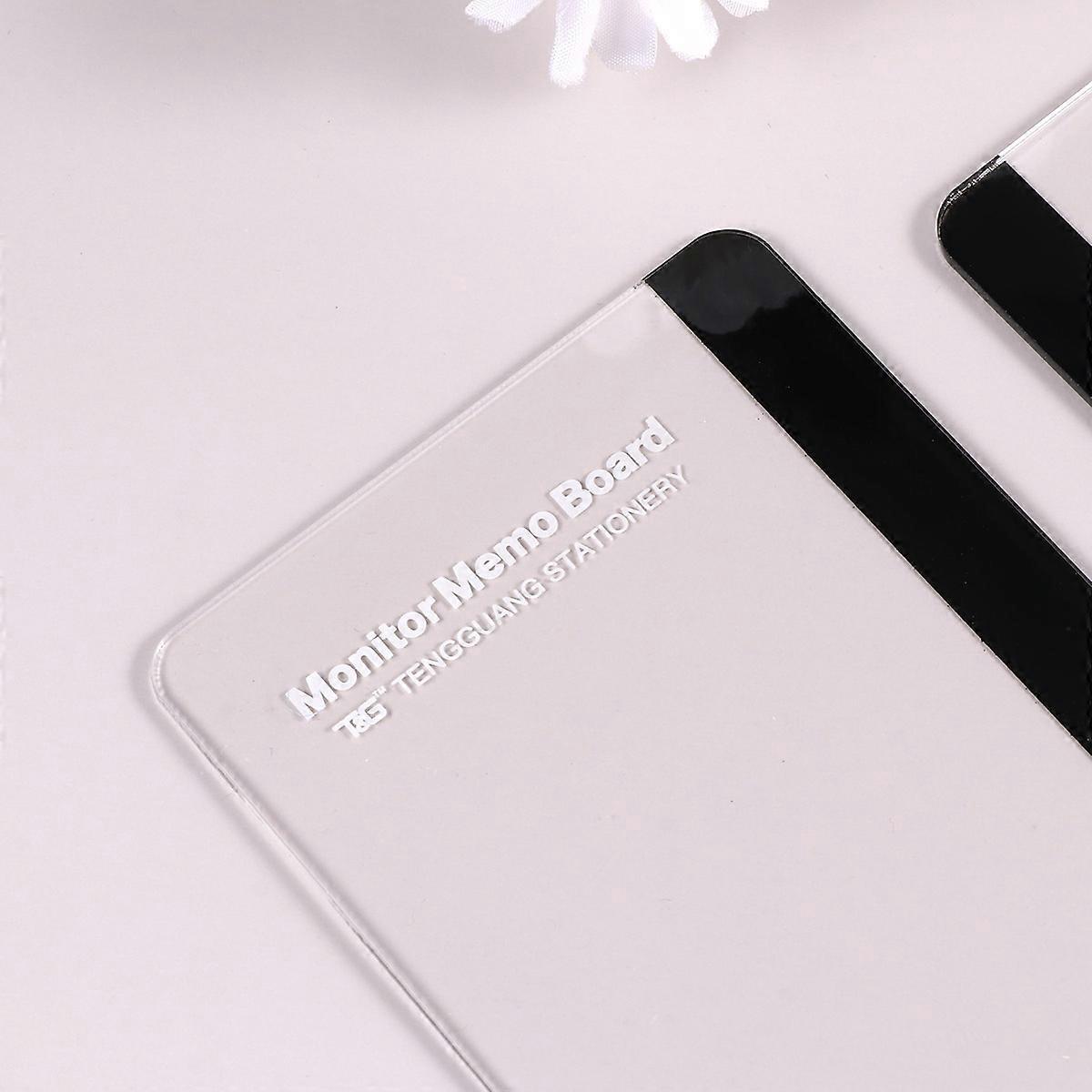 2Pcs Creative Monitor Memo Board Acrylic Note Holder Computer Monitor ...
