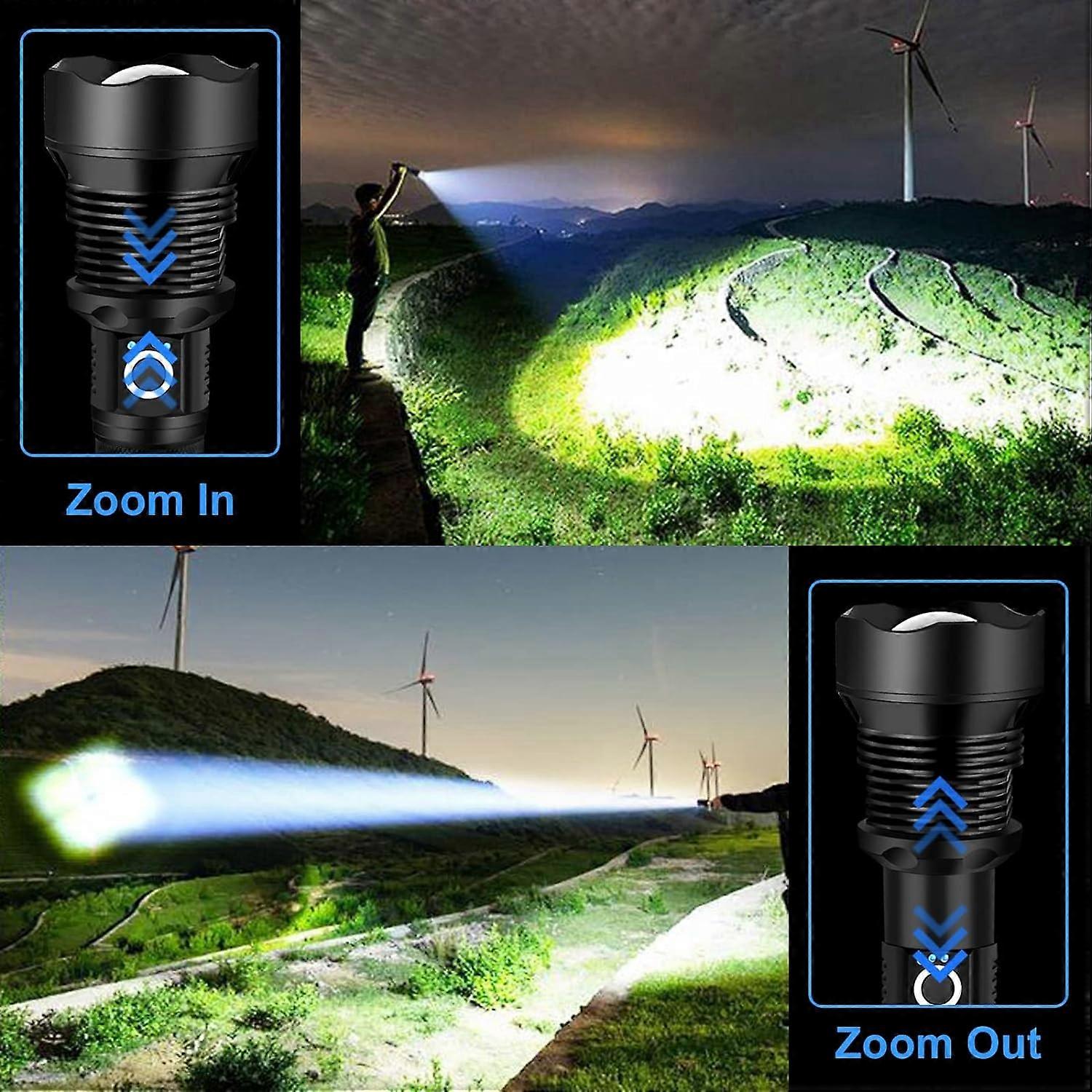 Rechargeable LED Flashlights, 990000 High Lumens Super Bright ...