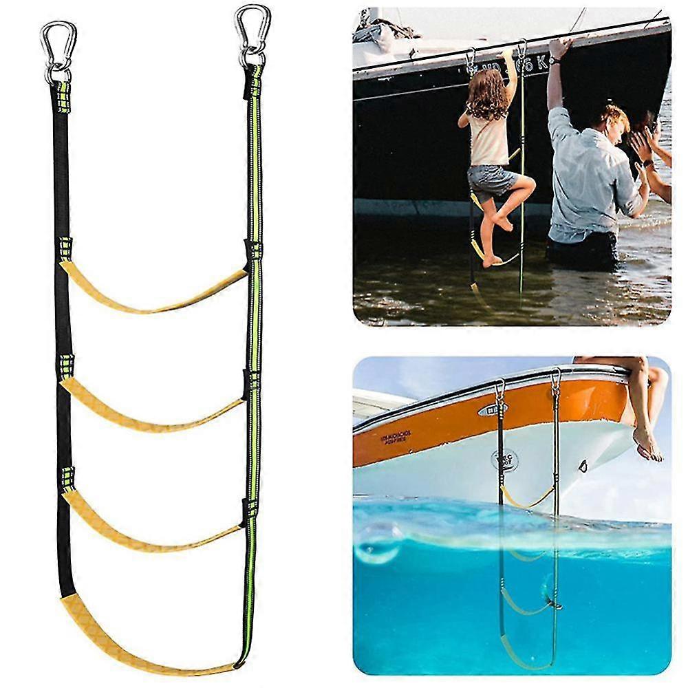 4-Step Rope Ladders for Boat Portable Foldable Swimming Ladder for ...