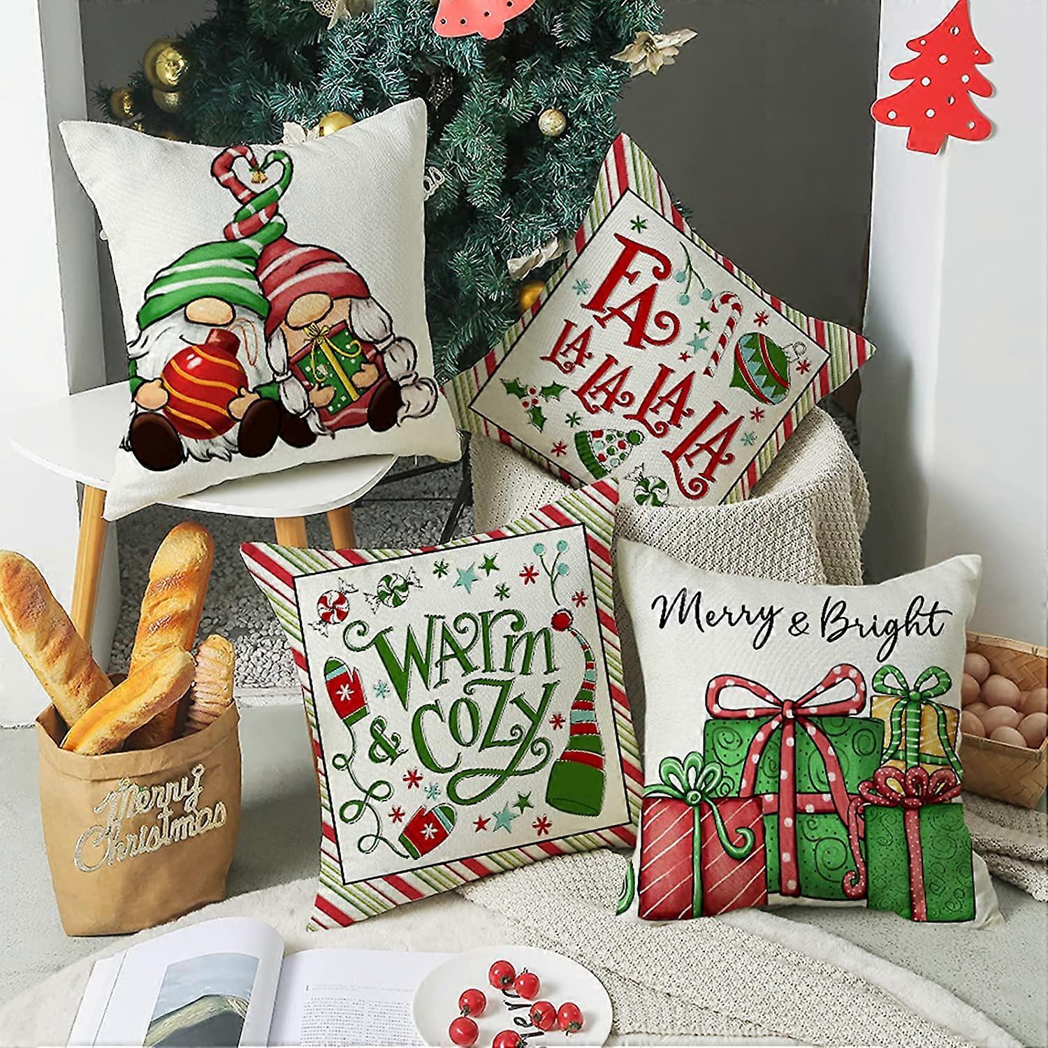 Christmas Decorations, Christmas Pillow Covers 18x18, Farmhouse ...
