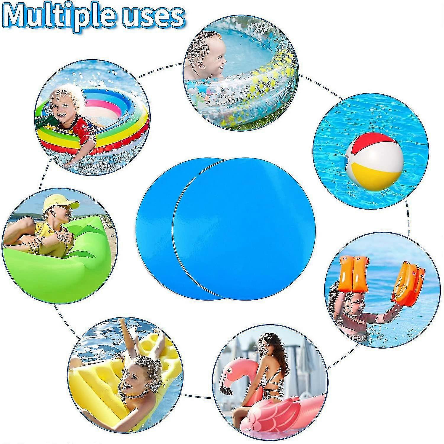 Pack Of 20 Self-adhesive Repair Patches For Swimming Pool, Pvc Pool ...