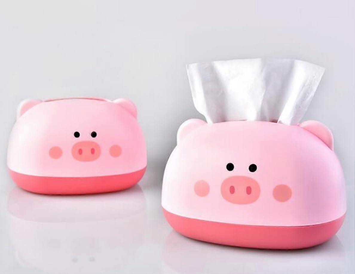 Cute Tissue Box Cover, Cartoon Animal Square Paper Tissue Holder Facial ...
