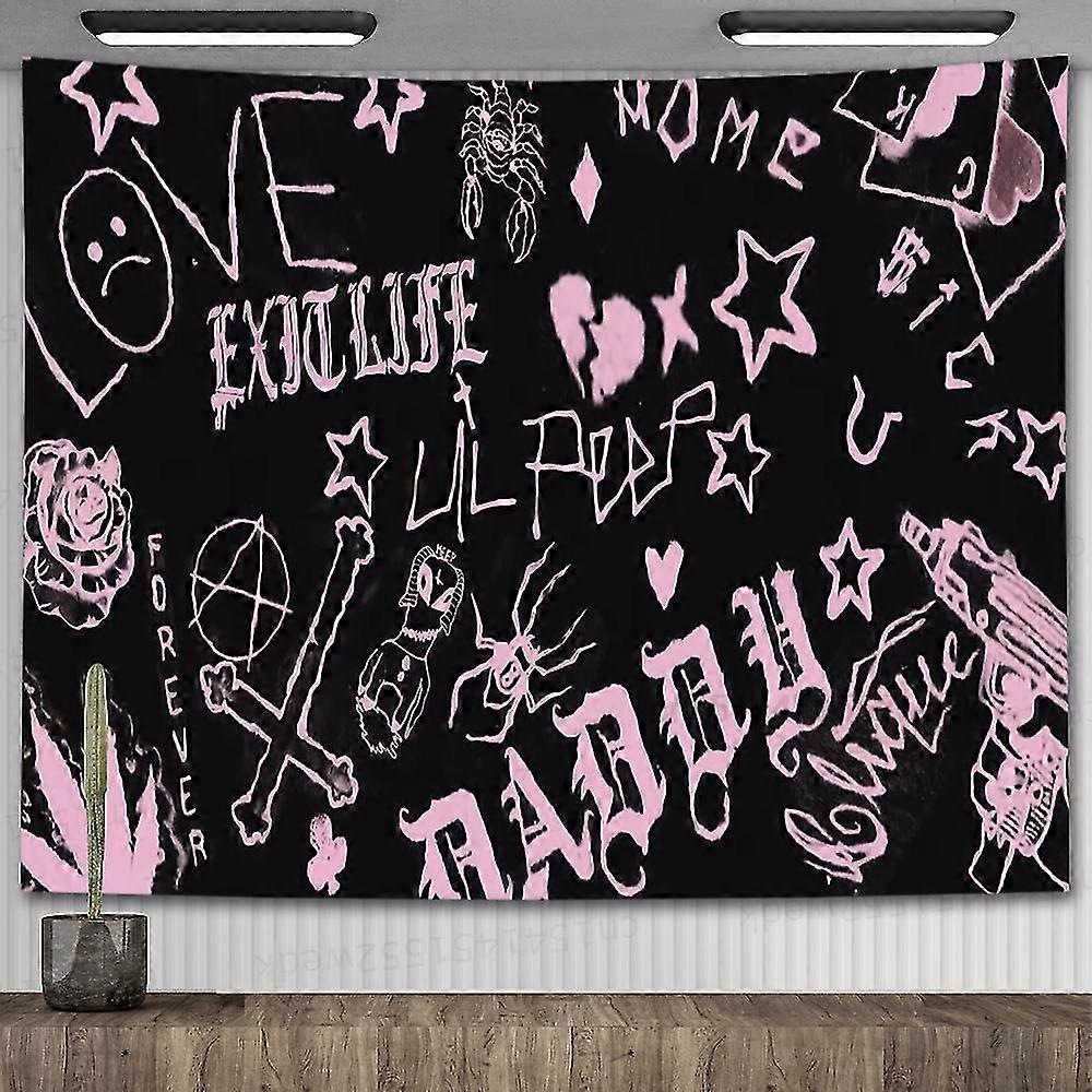 Lil Peep Tapestry Wall Hanging Look At The Sky Art Tapestry Blanket ...