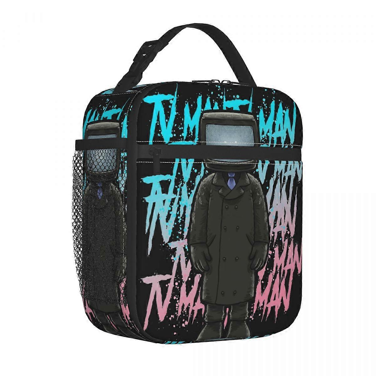TV Man Skibidi Toilet Insulated Lunch Bag Cooler Bag Lunch Container ...
