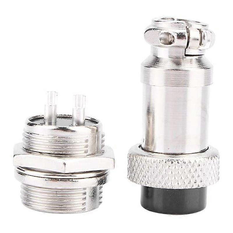 GX16 Aviation Connector 2-Pin 400V Screw Type Male and Female Butt ...