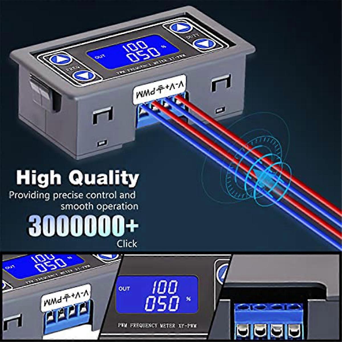 Adjustable Signal Generator, PWM Pulse Frequency Duty Cycle Rectangular ...