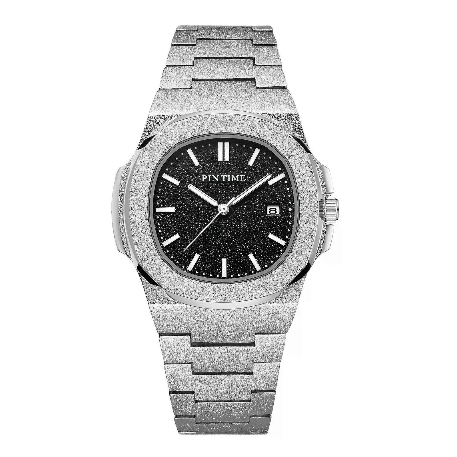 Pintime New Fashion Men Casual Pp Watch Frosted Case Quartz Dial ...