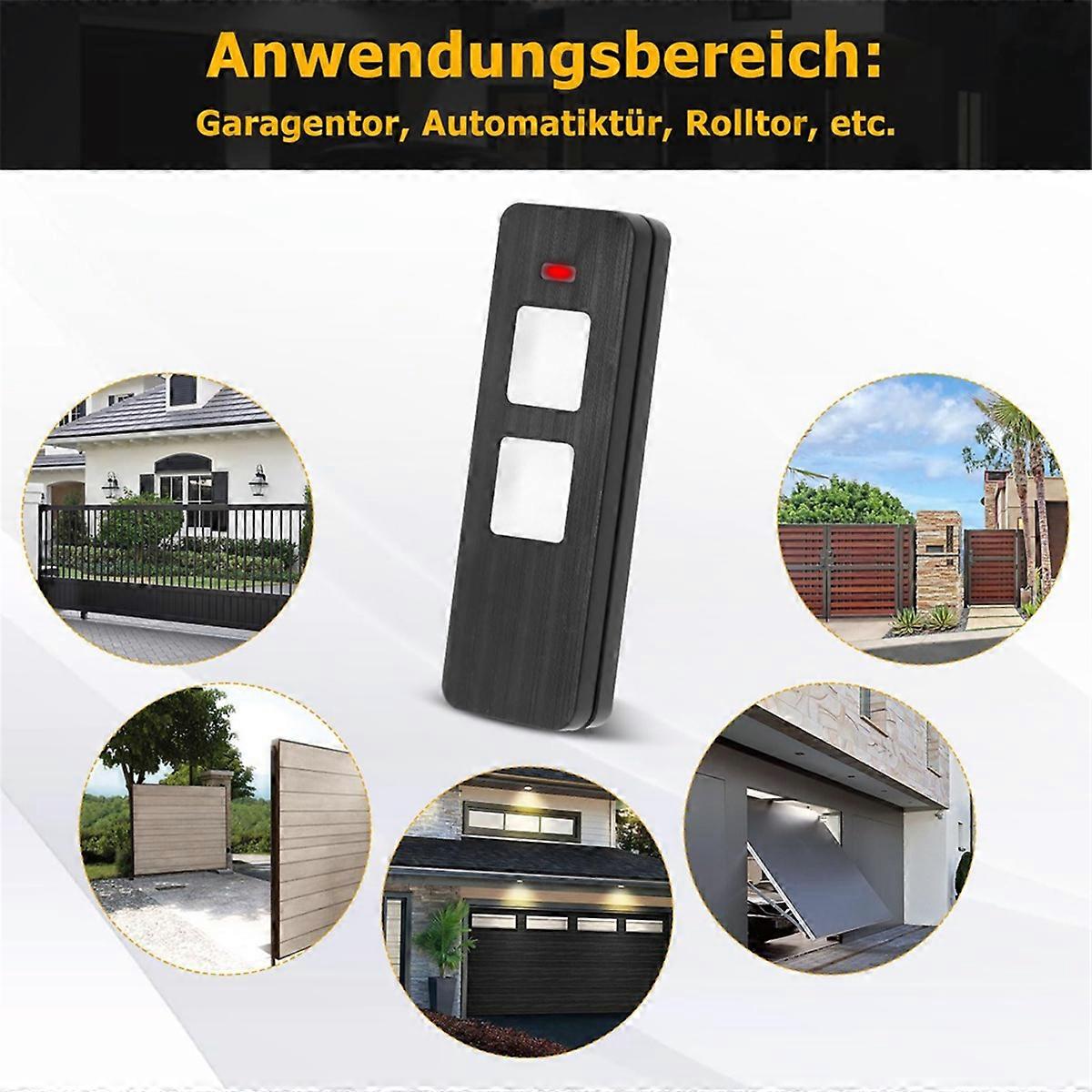 868MHz Remote Control Garage Door,2 Channels Remote Control Compatible ...