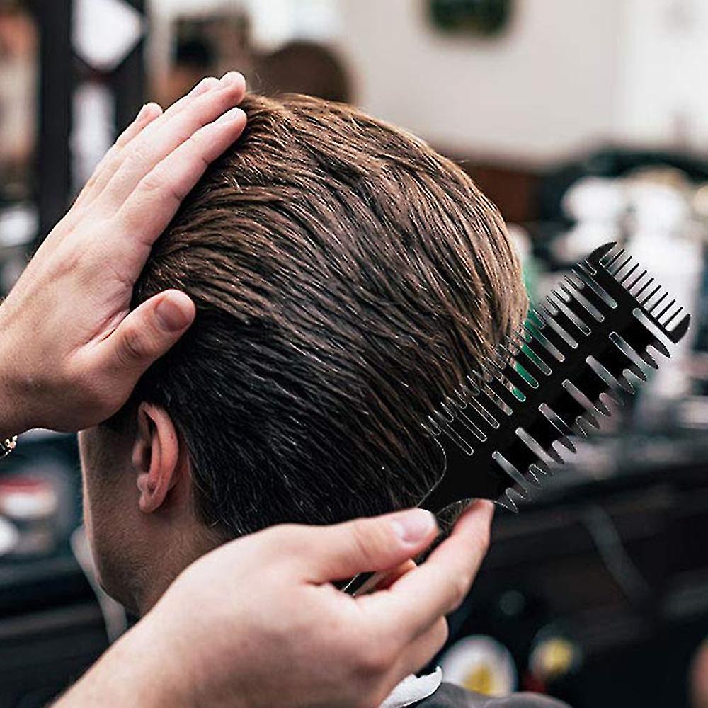 2023 New Fish Bone Comb 3-way Hair Highlighting Sectioning Comb Weaving ...