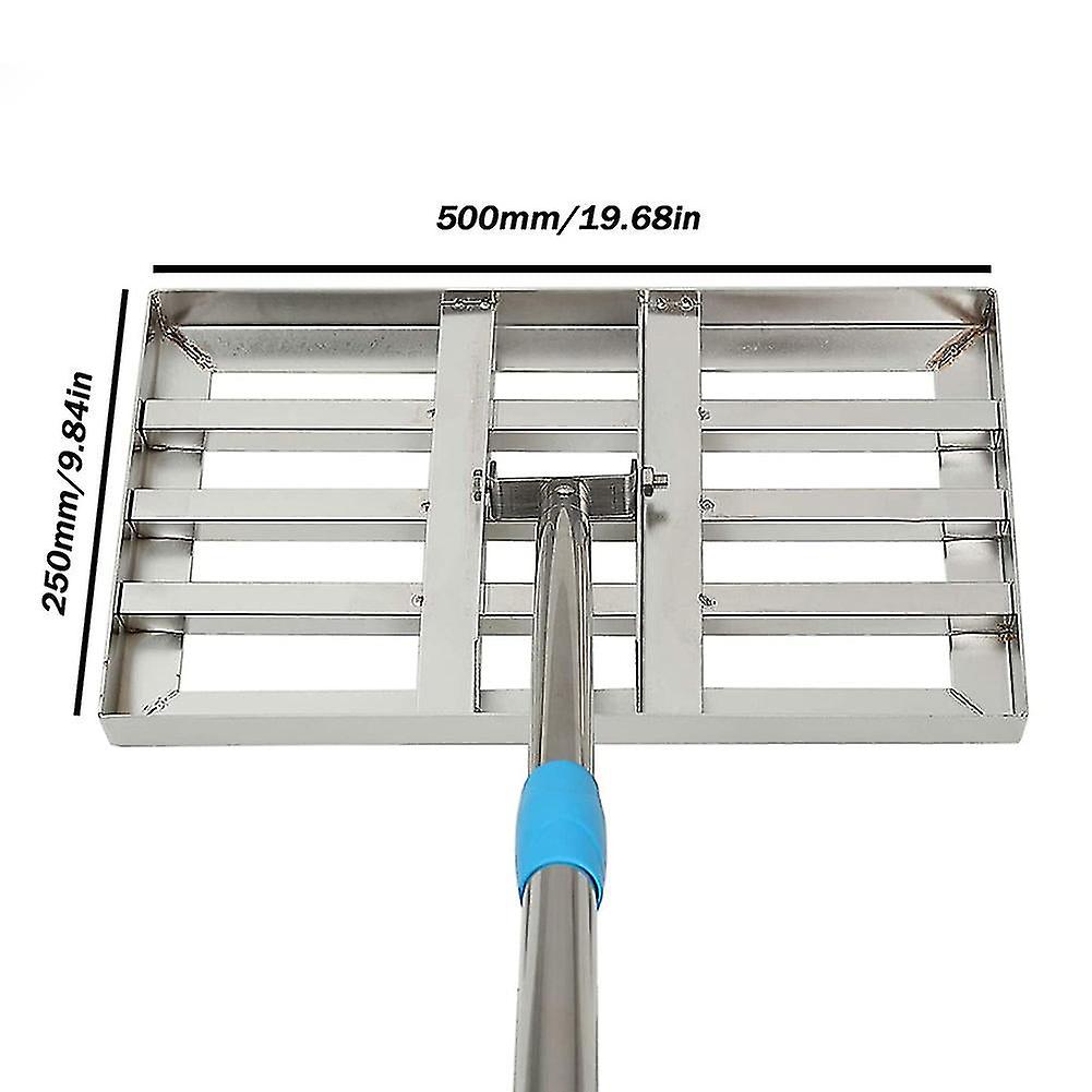 Lawn leveling rake stainless steel leveling tool length adjustable sand ...