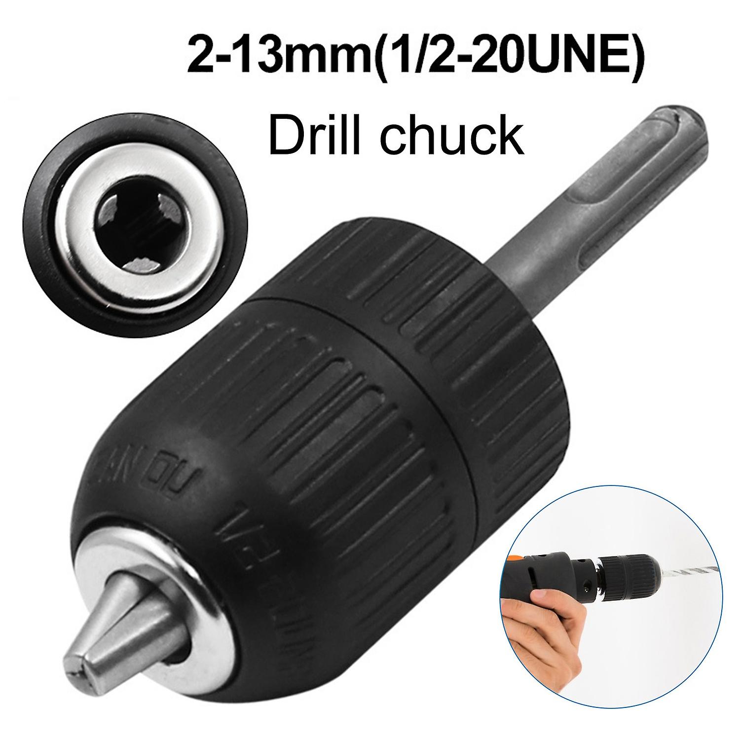 1 Set 2-13mm Drill Chuck Large Clamping Range Quick Replacement Self ...