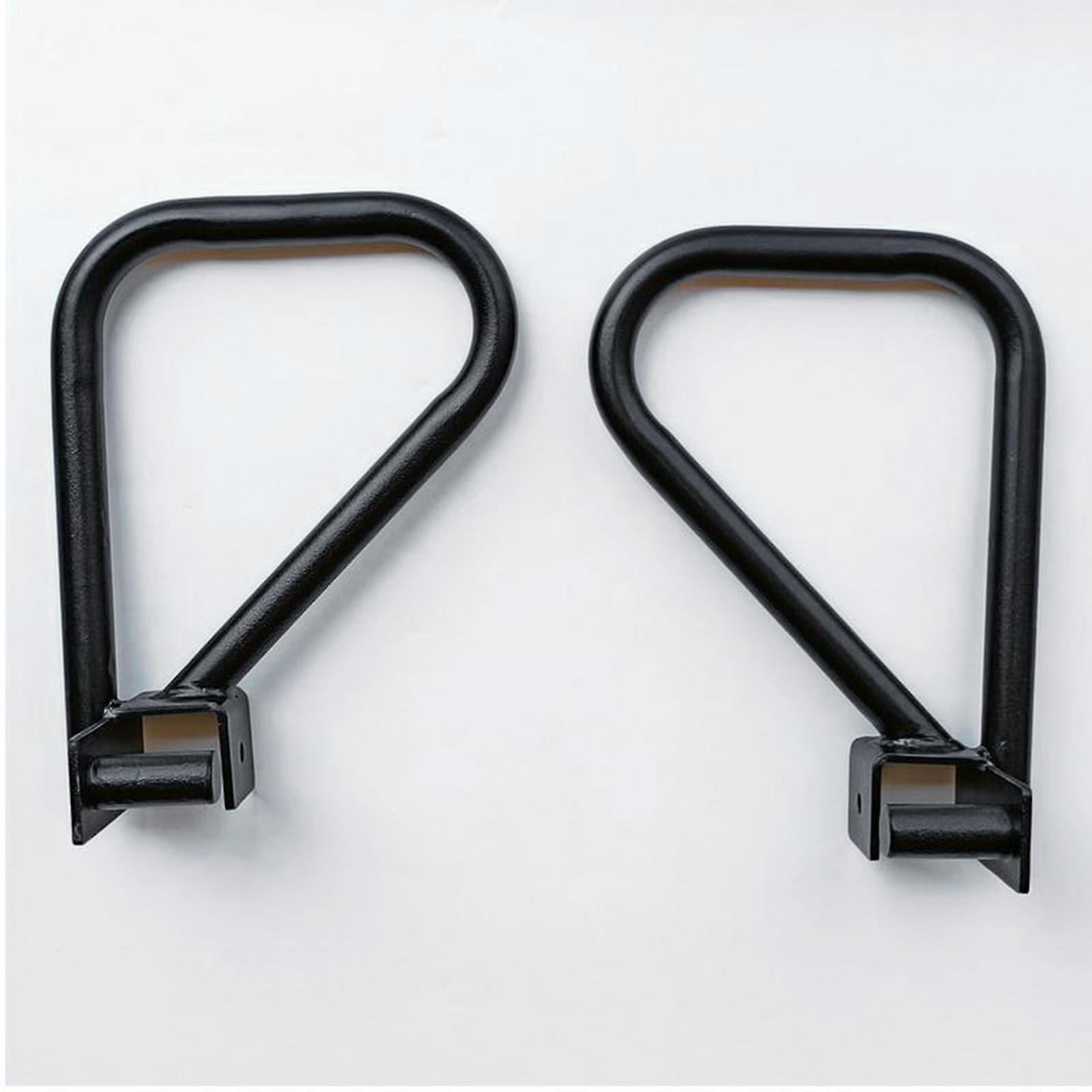 1pair Metal Dip Bar Attachments Barbell Rack Holders Push Up Grip ...