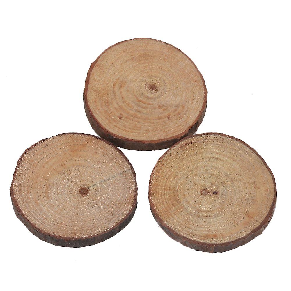 50PCS 3cm-4cm Wood Slices Round Log Discs for Arts & Crafts & Ornaments ...