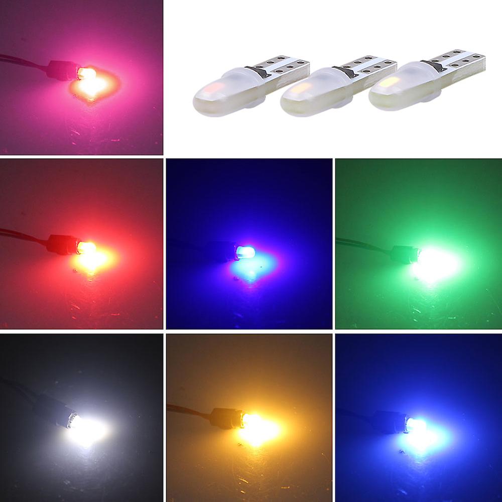 10pcs T5 Dashboard Lights 4014 Led Light W1.2w W3w Car Interior Light Auto Side Wedge Instrument ...