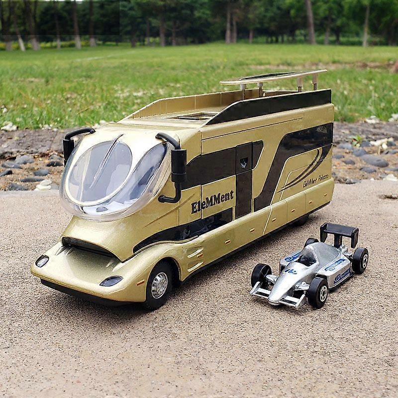 Alloy Luxury RV Recreational Dining Car Model Metal Toy Camper Van ...