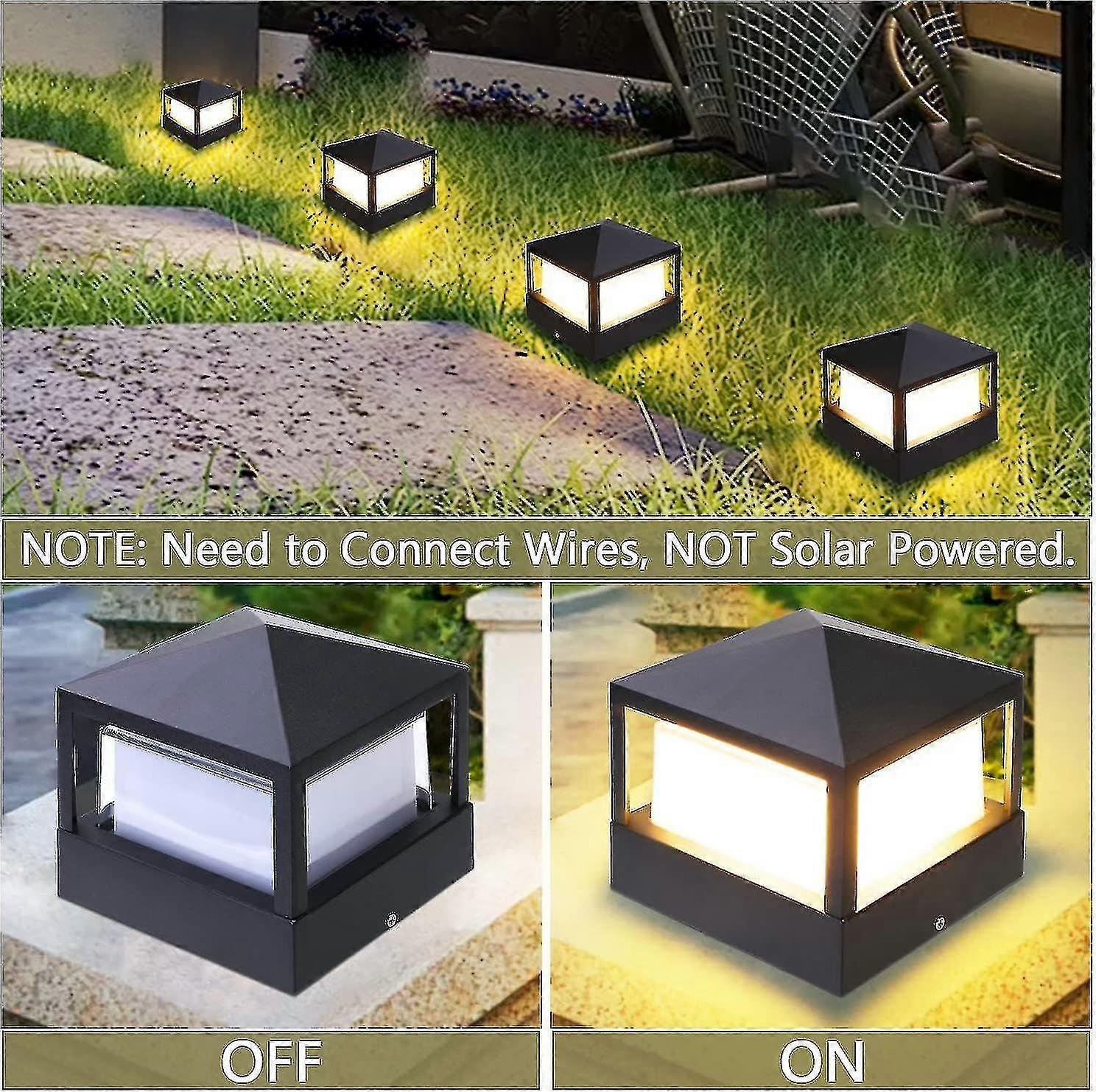 Post Light Lamp Pillar Gate Lamp Outdoor Light Column Lamp Villa Ip65 ...