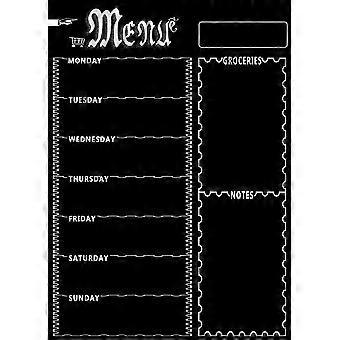 Weekly Menu Board Dry Erase, 12X15.7inch Magnetic Meal Planner for ...