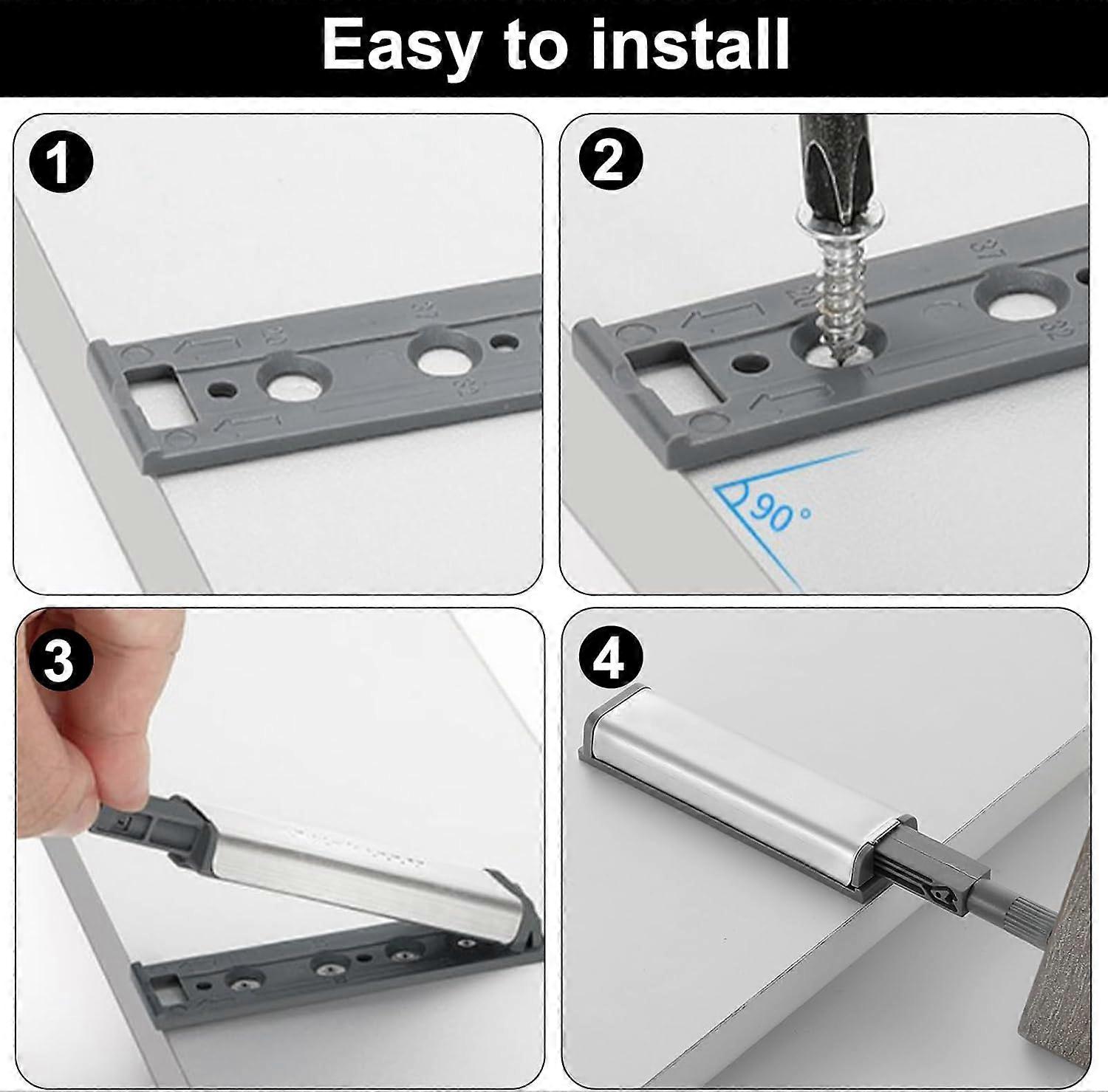 12 Pieces Push To Open Magnet, Push To Open Door Catch, Magnetic Latch ...