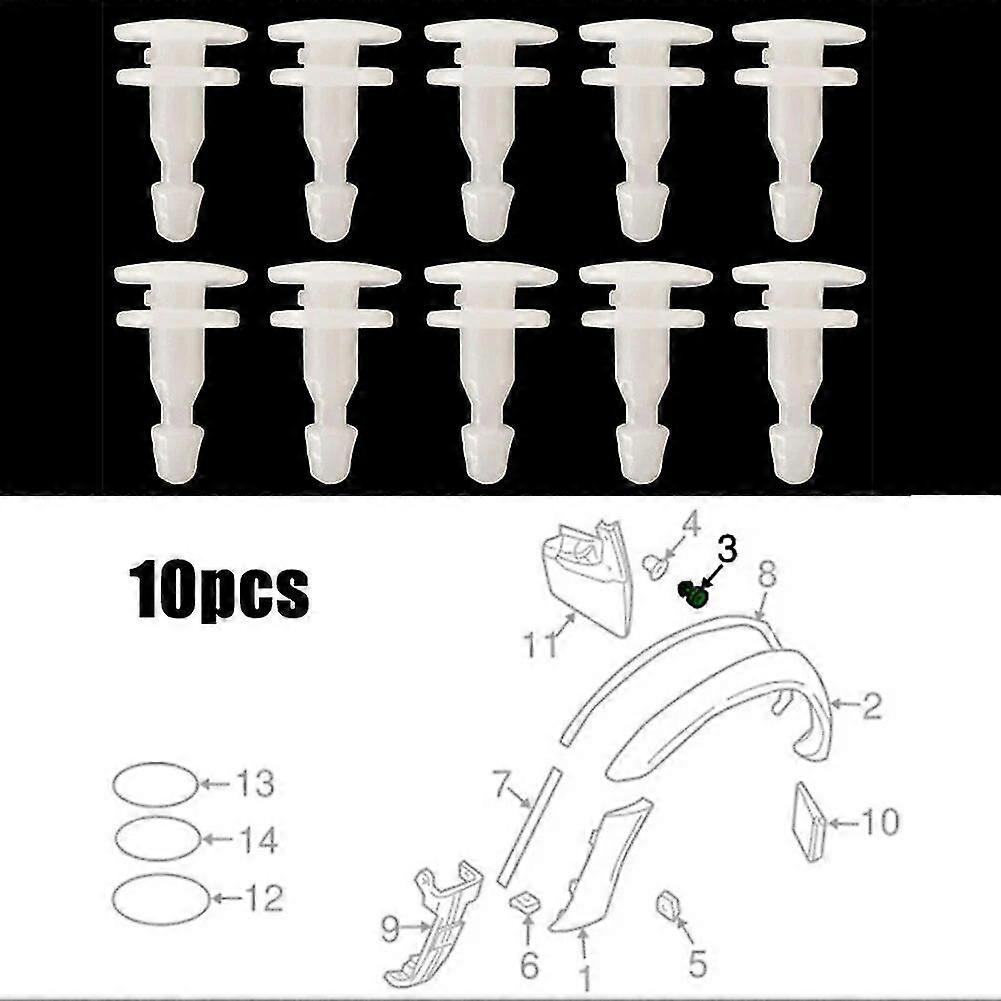 10pcs Wheel Fender Flare Clips For Nissan Navara D22 Patrol GU For ...