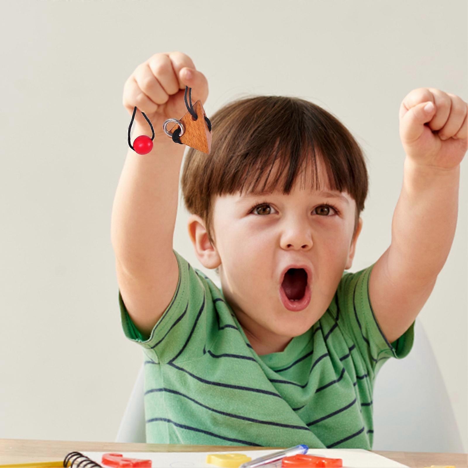 Puzzle Game Rope | Hot Rope Wood Triangle Unlock Toy | Waterproof and ...