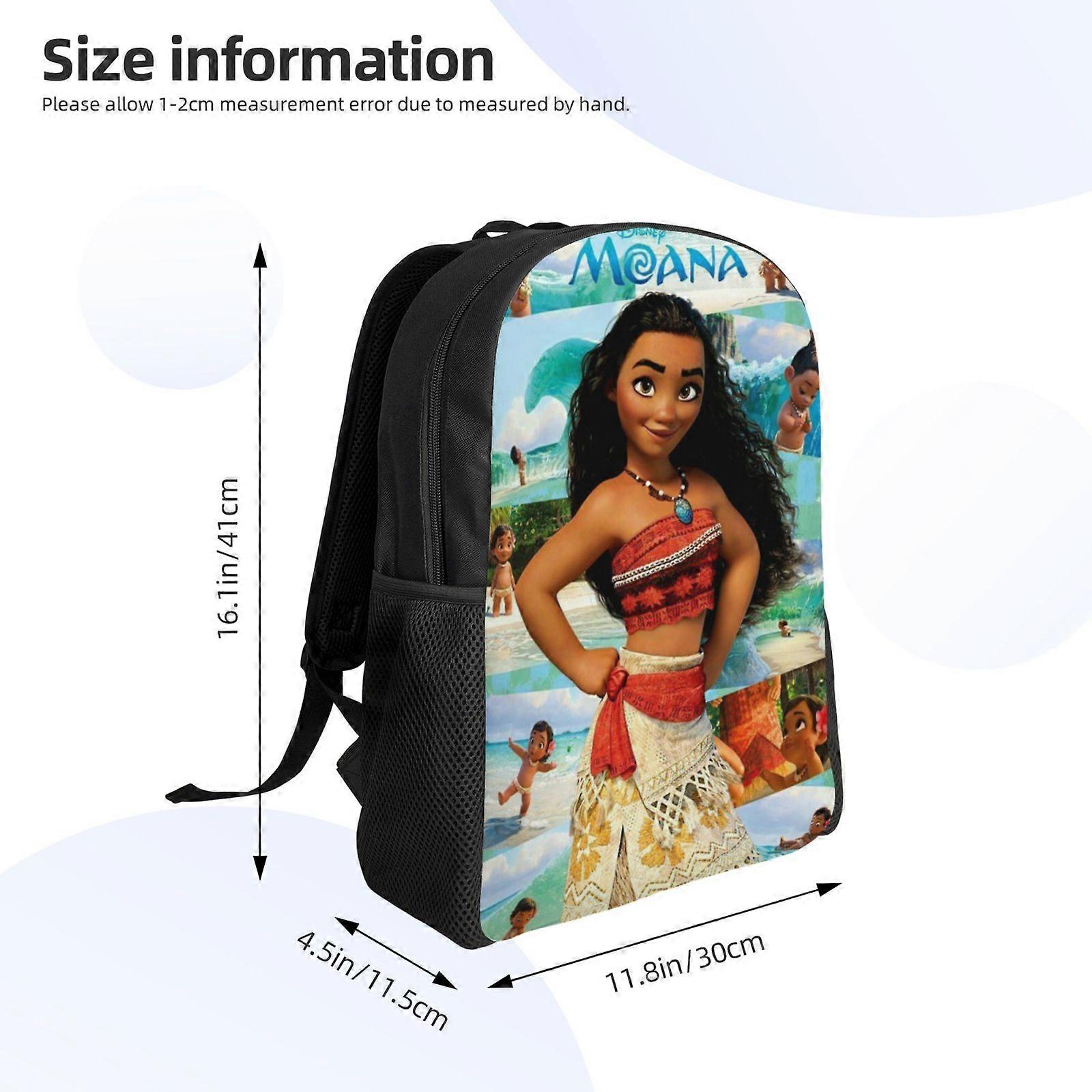 Moana (93)Backpack, Large Capacity School Book Bag, Lightweight College ...