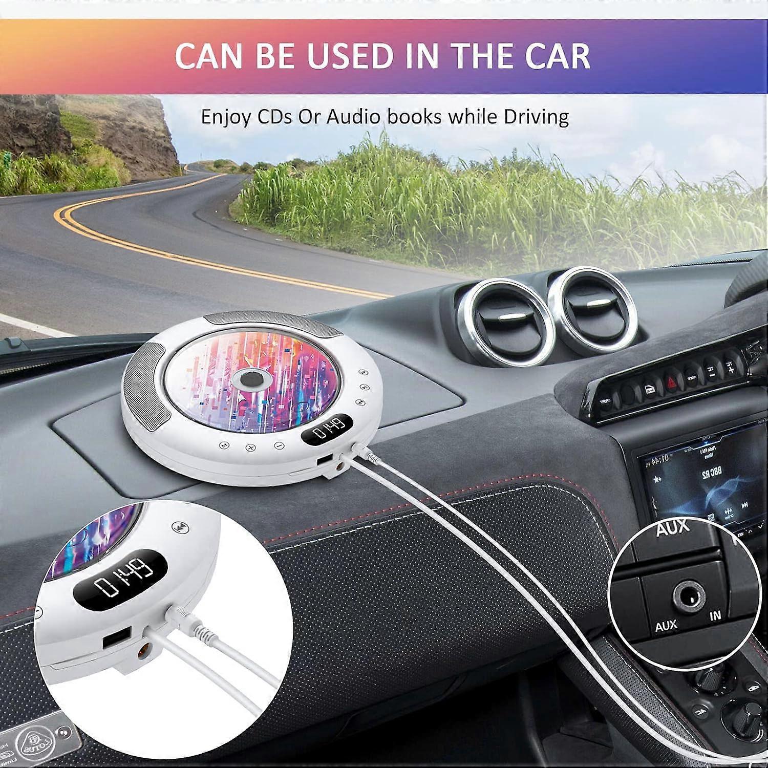 CD Player Bluetooth with Touch Button Speaker CD Player for Wall ...