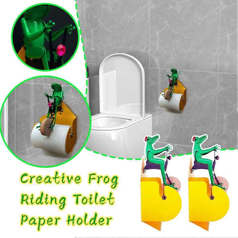 Frog Tissue Hold Creative Toilet Paper Holder Wall Mounted | Fruugo UK