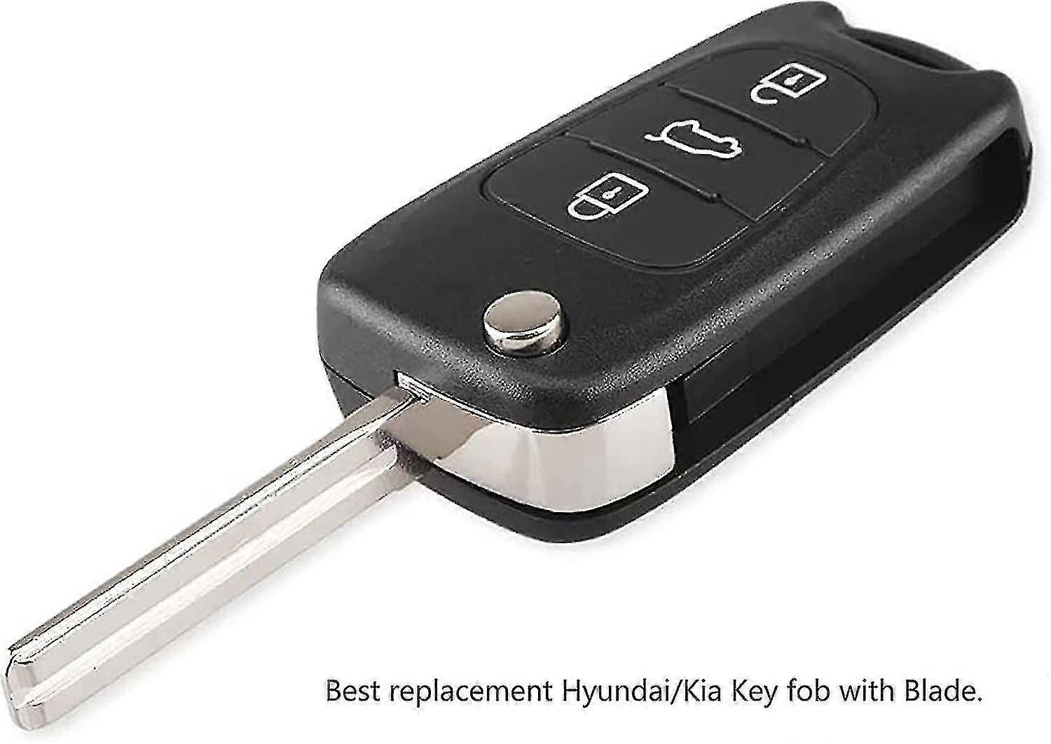 3 Buttons Key Fob Case Replacement Compatible For Crday Hyundai I20 I30 ...