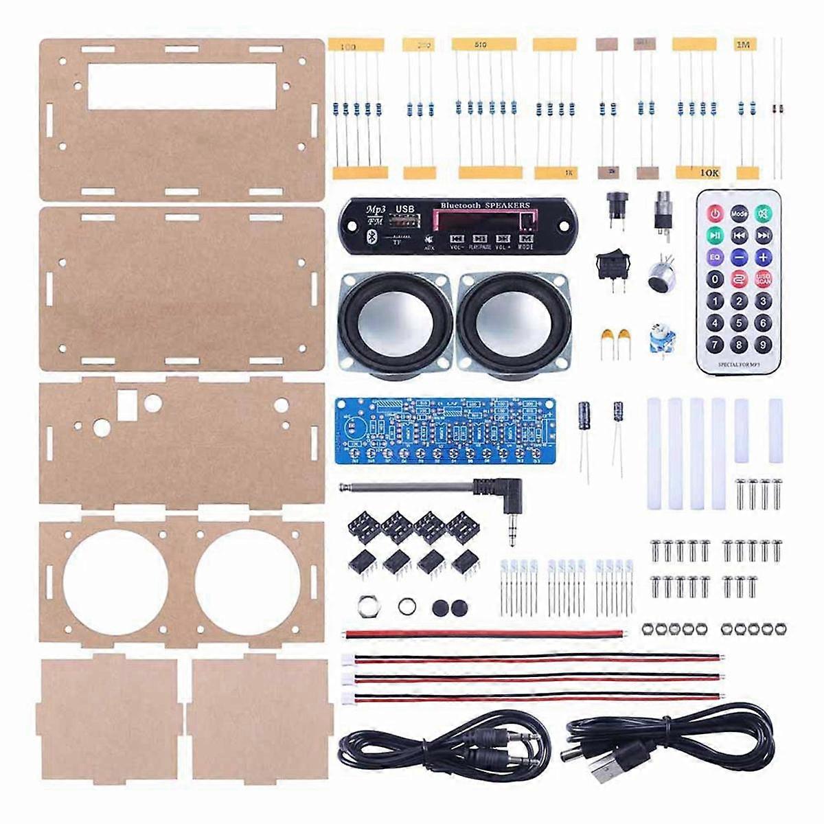 DIY Bluetooth Speaker Kit,Recording Function FM Radio Soldering ...