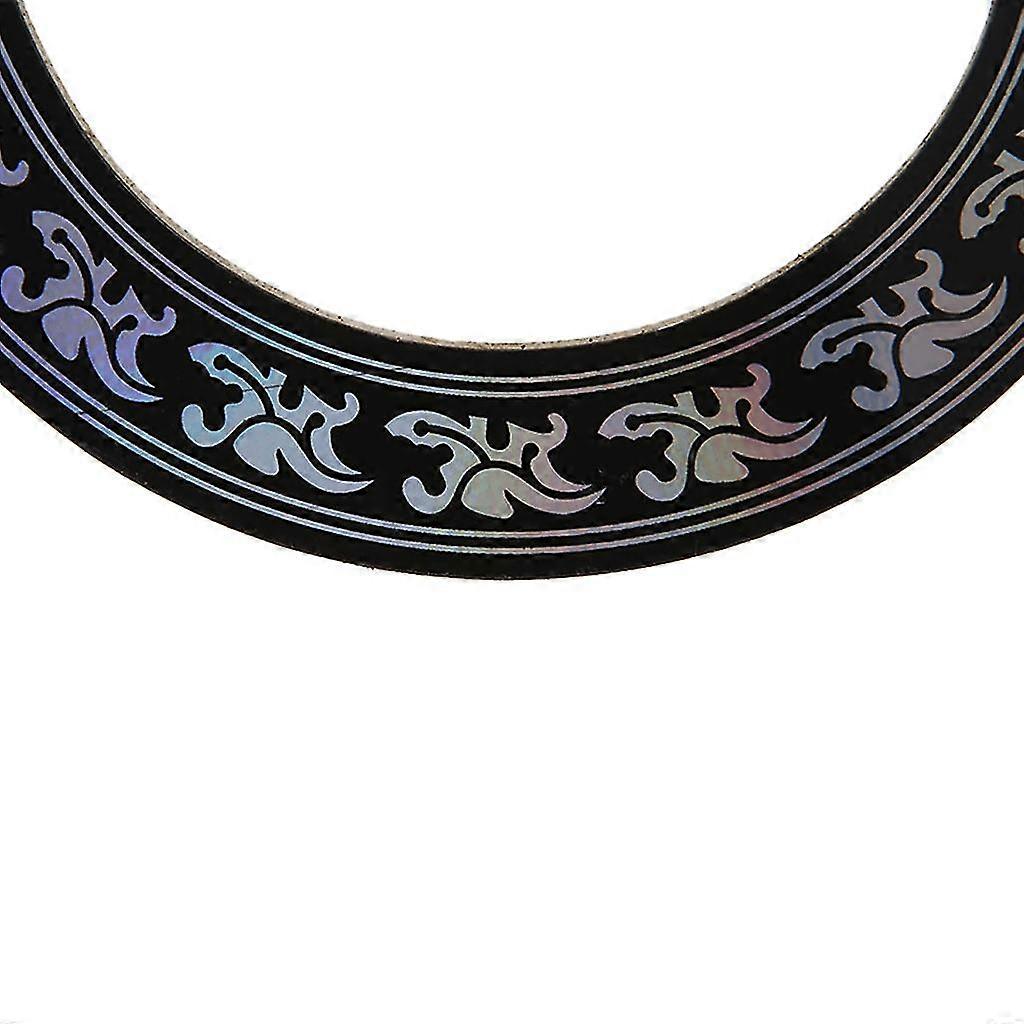Hard Pvc Circle Sound Hole Rosette Inlay For 38 39 Inch Acoustic ...