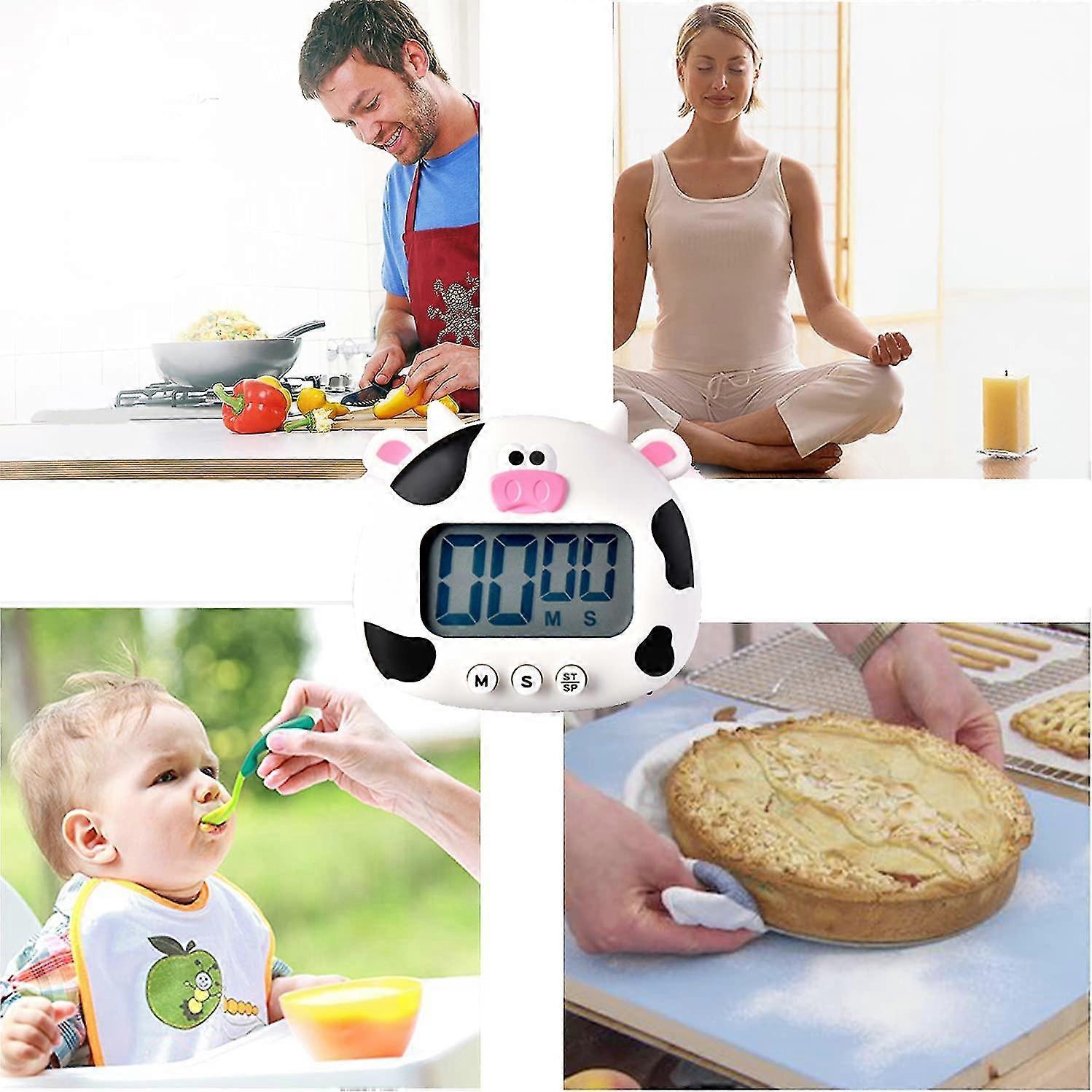 New - Kitchen Timer, Cute Cartoon Animal Countdown Timer, Digital ...