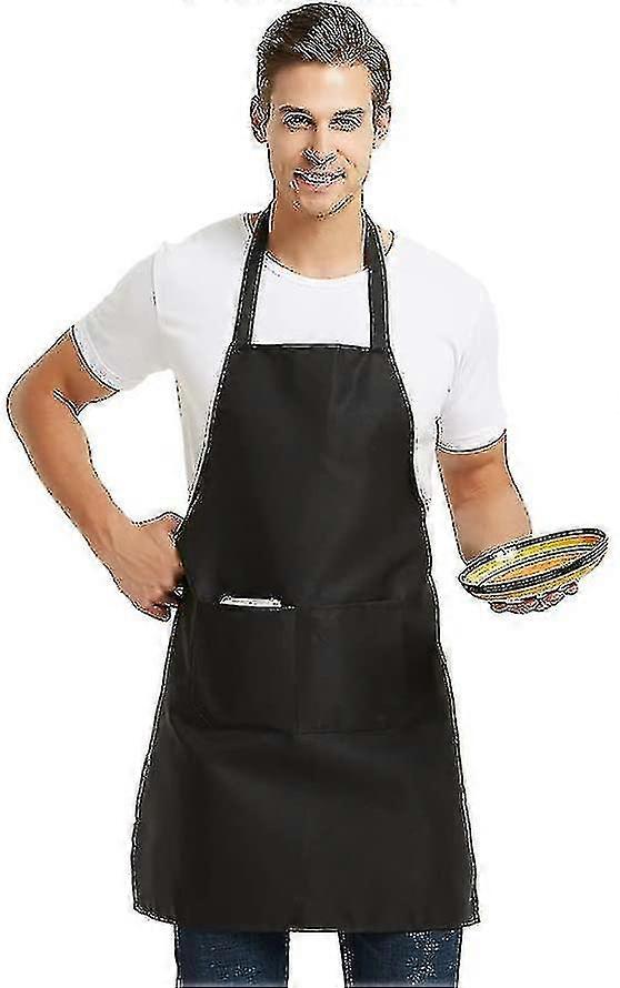 12 Pack Plain Bib Aprons With 2 Pockets - Unisex Apron Bulk | Fruugo UK