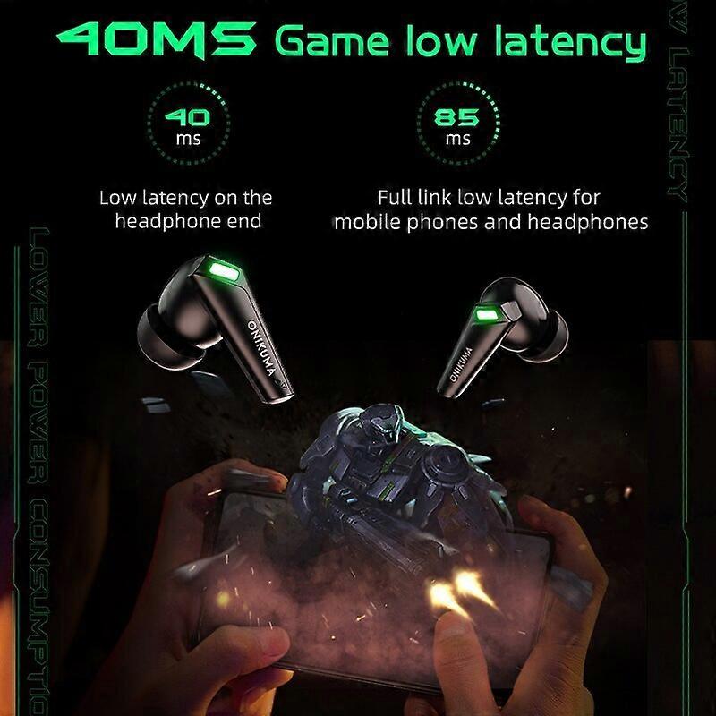 ONIKUMA T308 TWS Wireless Earphones Gaming Headset With Mic Headphone Noise Cancelling Stereo ...