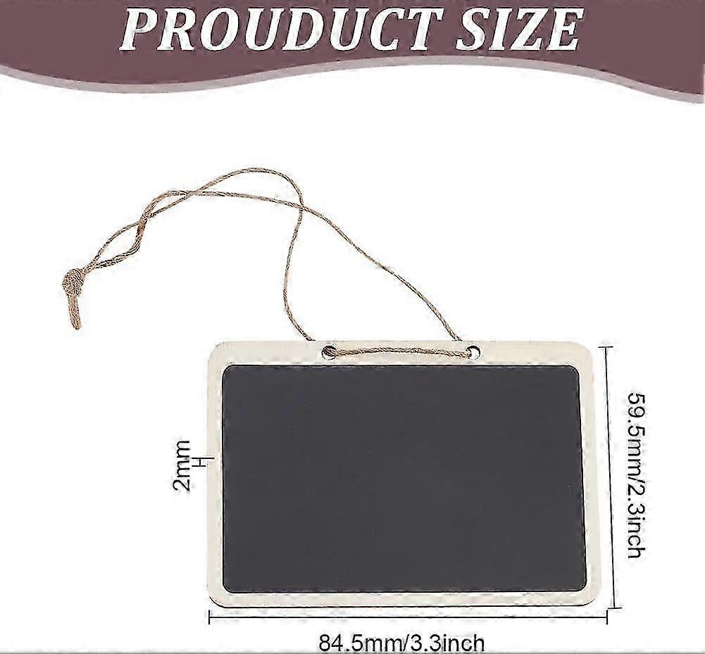 10pcs Wooden Chalkboards Hanging Chalkboard Signs Cute Erasable Liquor ...