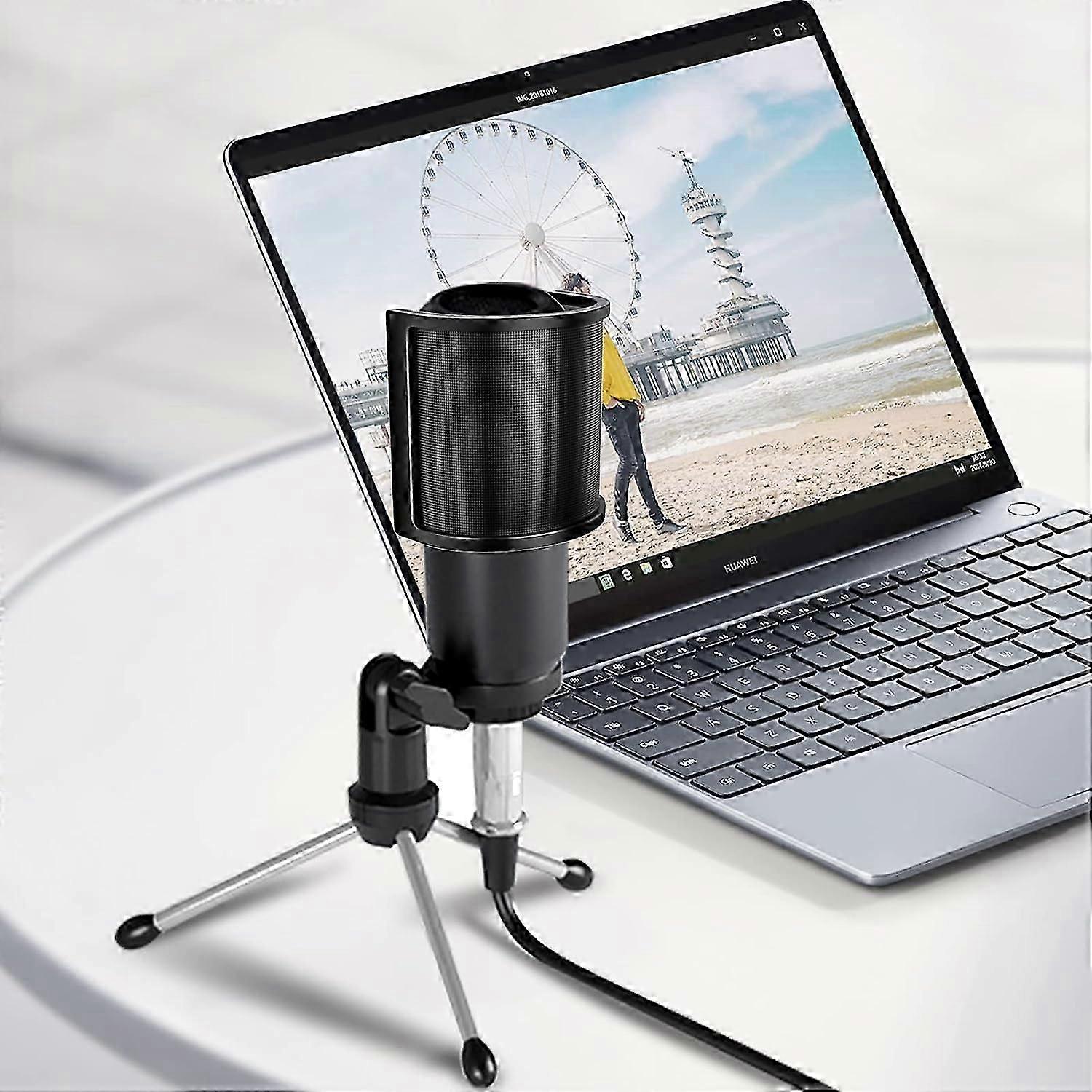 Pop Filter,[Upgraded Three Layers] Metal Mesh Foam Etamine Layer ...