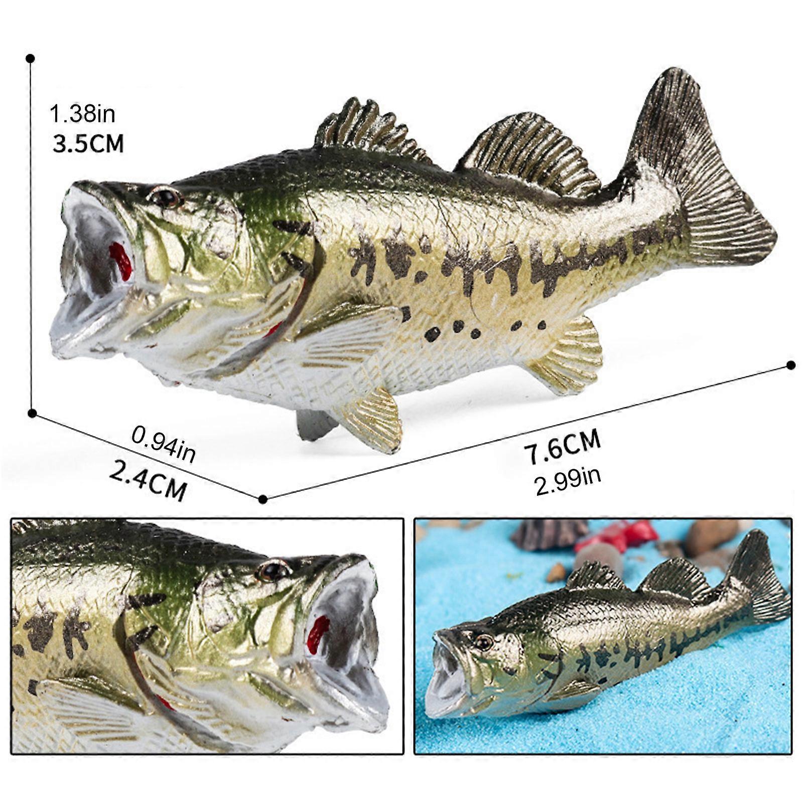 Artificial Fake Fish Models Realistic Large Mouth Bass Simulated Fish ...