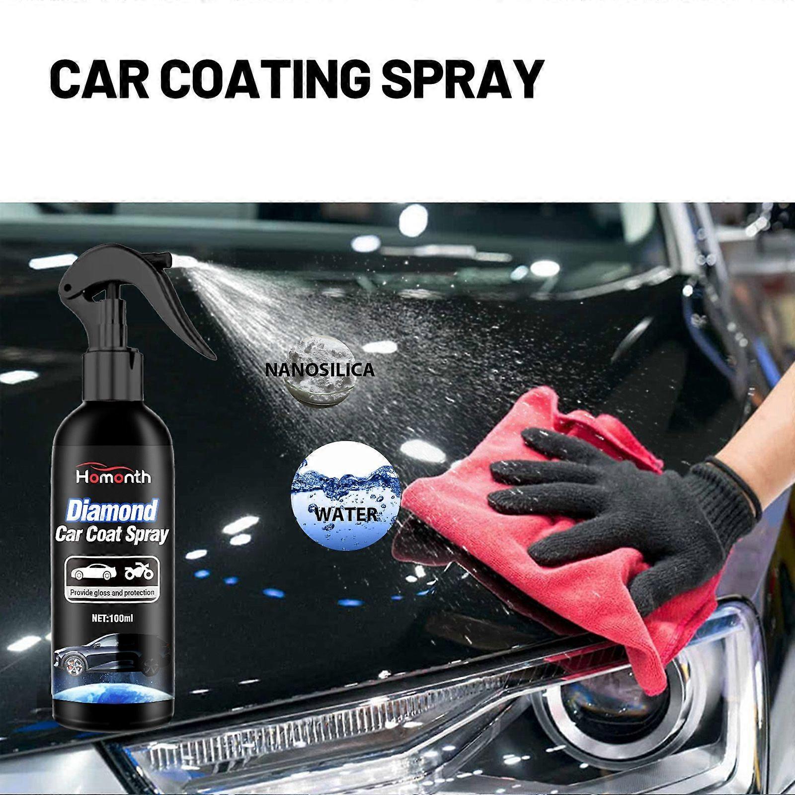 Diamond Car Coat Spray, Car Paint Maintenance Paint Surface Cleaning Decontamination Brightening ...