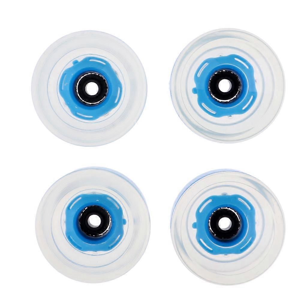 4pcs 70mm Light Up Skateboard Longboard Wheels Glow at Night 78A White ...